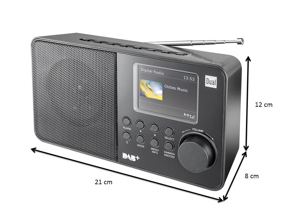 Dual DAB 18 C Digitalradio (UKW-/DAB(+)-Tuner, Sendespeicherfunktion, 7 ...