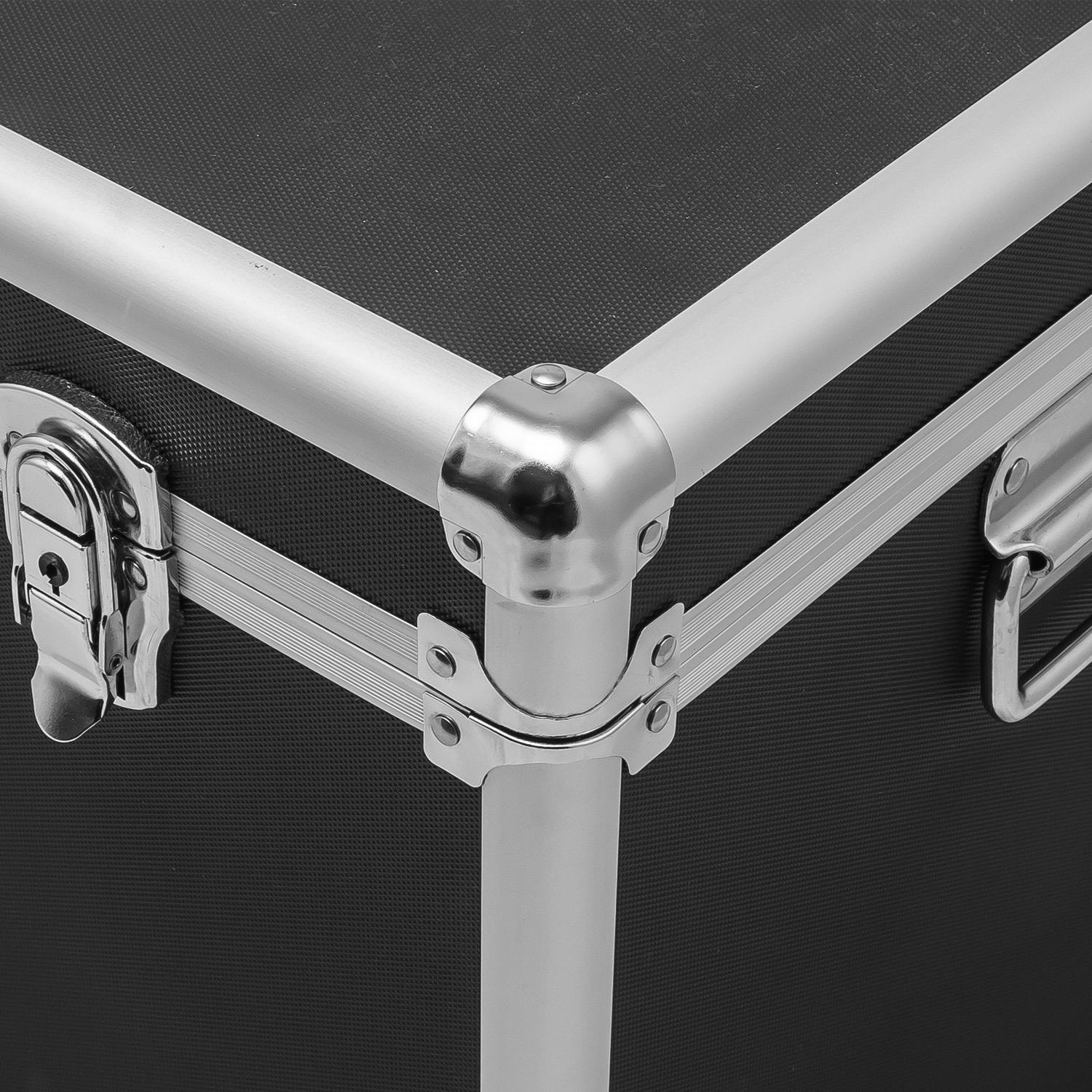 Aluminium-Rahmenkoffer Transport-Box, Koffer in Schwarz mit 54 Liter ...