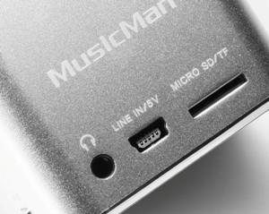 MusicMan Mini Soundstation (MP3 Player, Stereo Lautsprecher, Line In ...