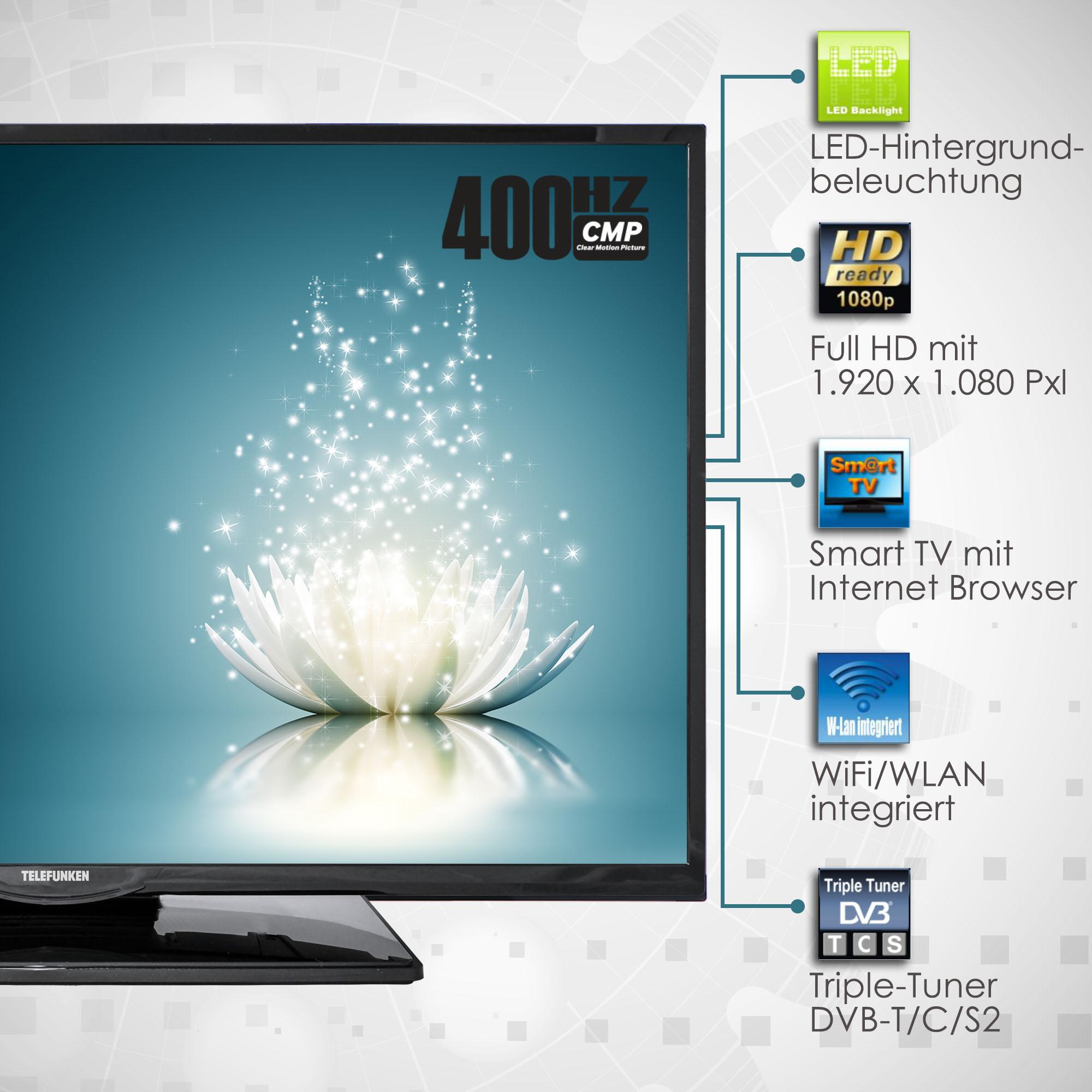 Telefunken D39F275N3C 99 cm (39 Zoll) Fernseher (Full HD, Triple Tuner ...