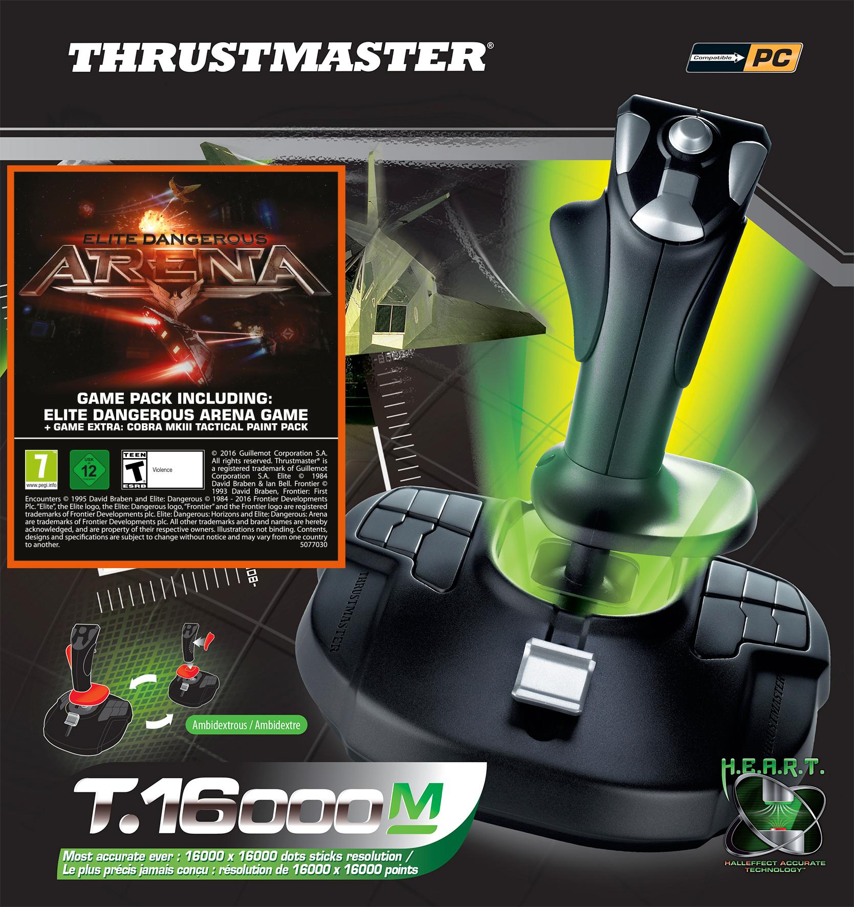 Thrustmaster T16000M Elite Dangerous Arena (Joystick, inkl. Elite ...