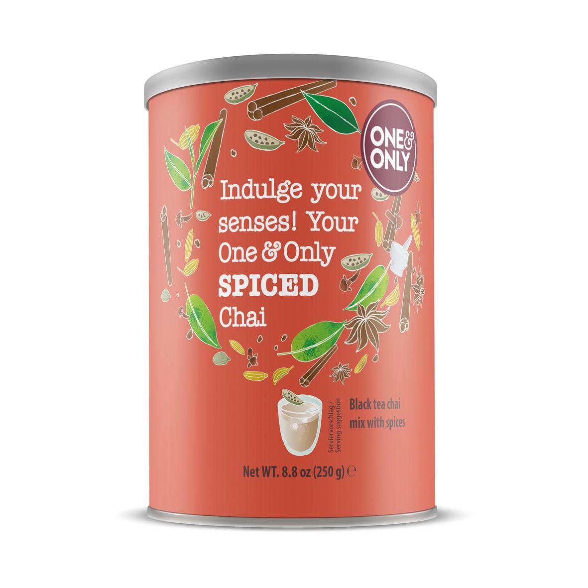 One&Only Spiced Chai Powder 250g Dose, 1er Pack (1 x 250 g): Amazon.de ...