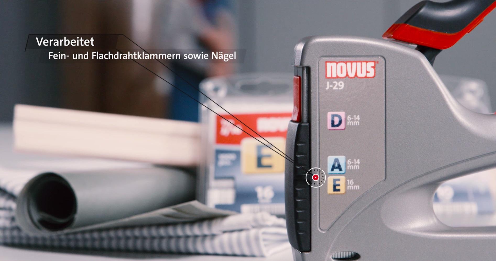 Novus Handtacker J-29, Profi-Tacker mit Metall-Gehäuse ...