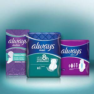 Always Maxi Binden Normal mit Flügeln Einzelpack, 8er Pack (8 x 16 ...