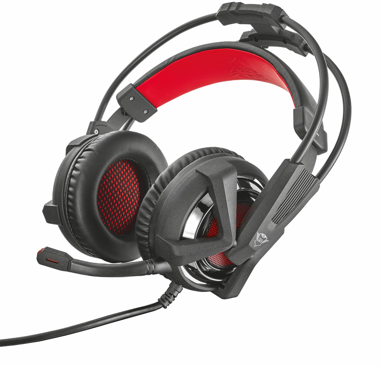 Trust Gaming GXT 353 Verus Casque Gamer Illuminée avec Vibration des ...