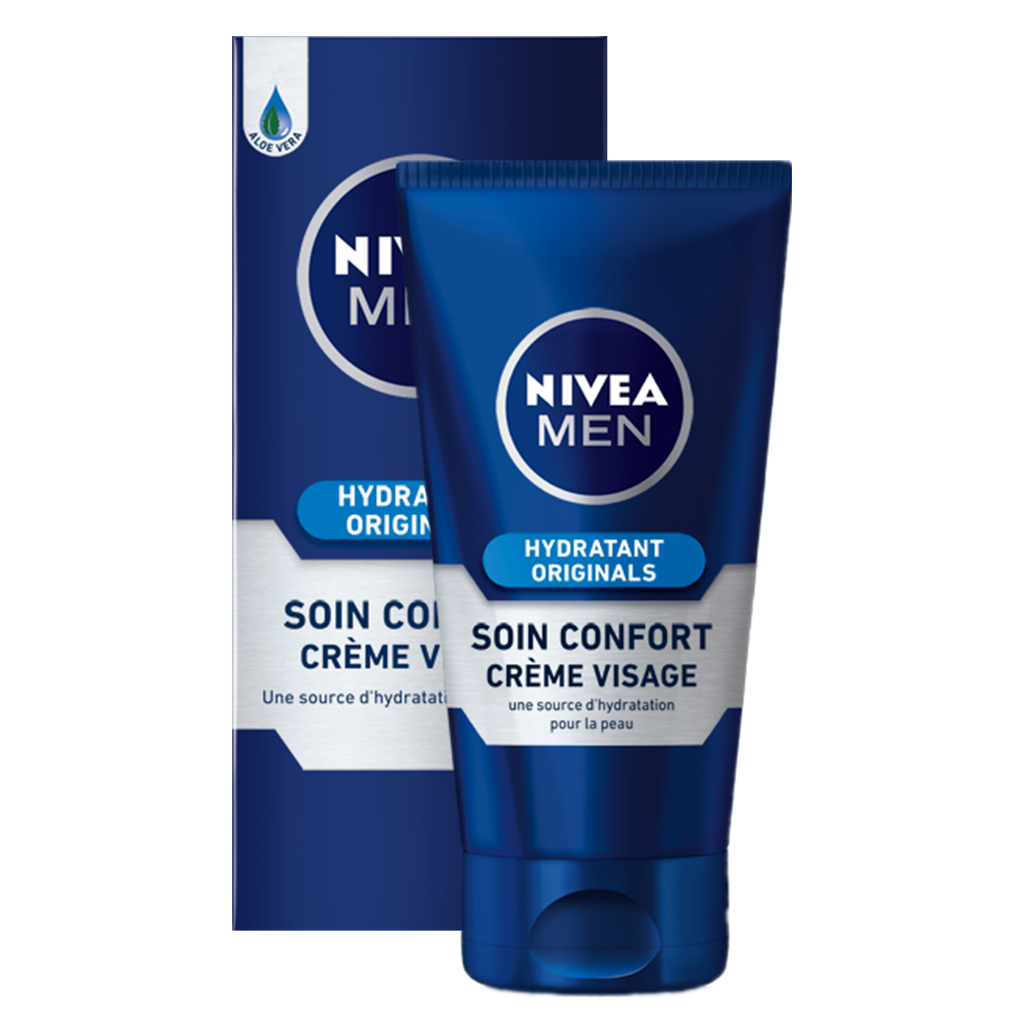 NIVEA MEN Protect & Care Soin Confort Hydratant (1 x 75 ml), Soin ...