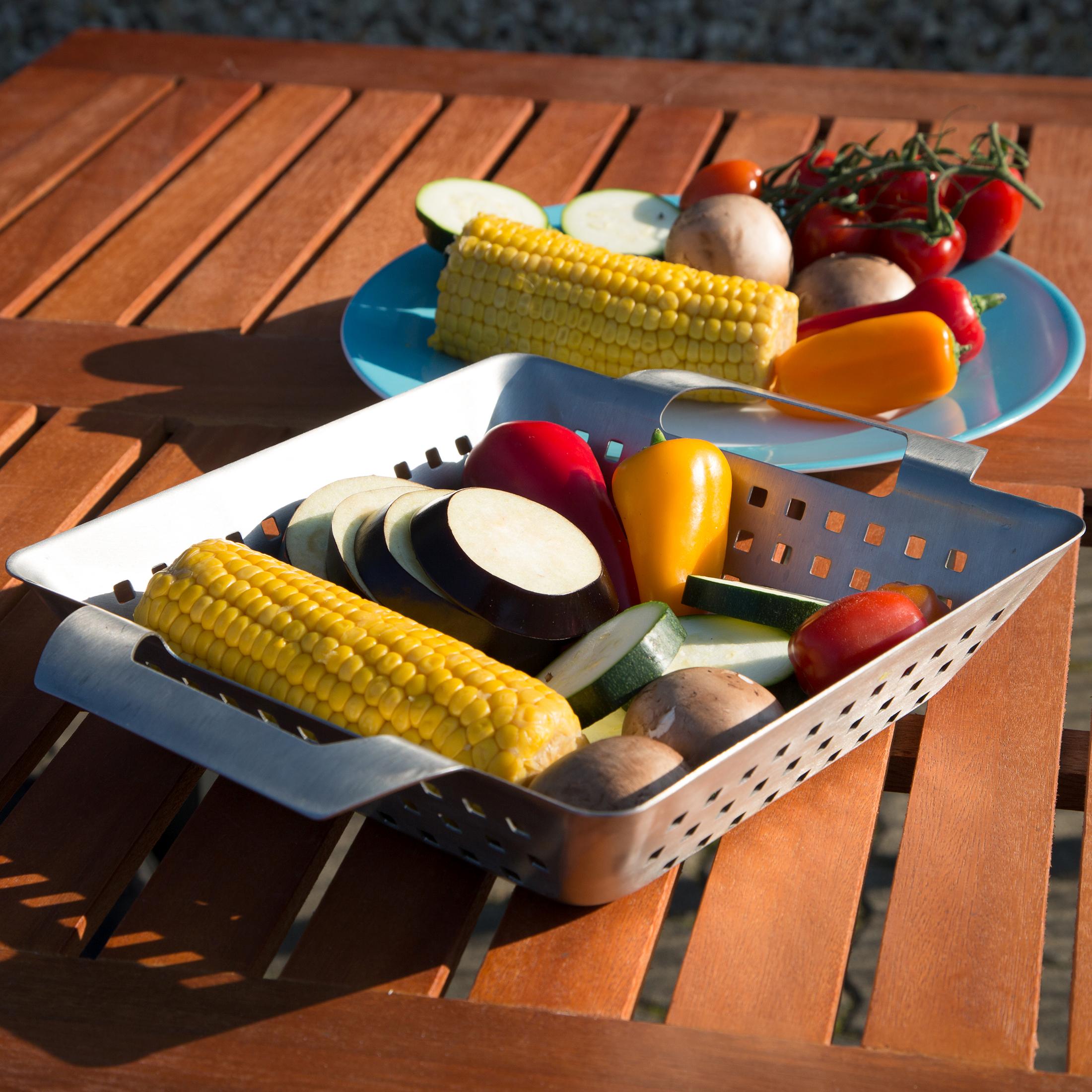 Ultranatura panier à barbecue en acier inoxydable / panier à légumes ...