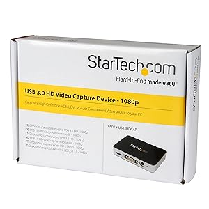 StarTech.com Boîtier d'acquisition vidéo HD USB 3.0 - Enregistreur vidéo HDMI / DVI / VGA ...