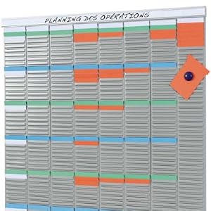 Nobo 2910800 Kit Planning Hebdomadaire avec 8 Colonnes 54 Fentes ...