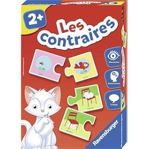 Ravensburger- Jeu Educatif- Les contraires- A partir de 2 ans- 24029 ...
