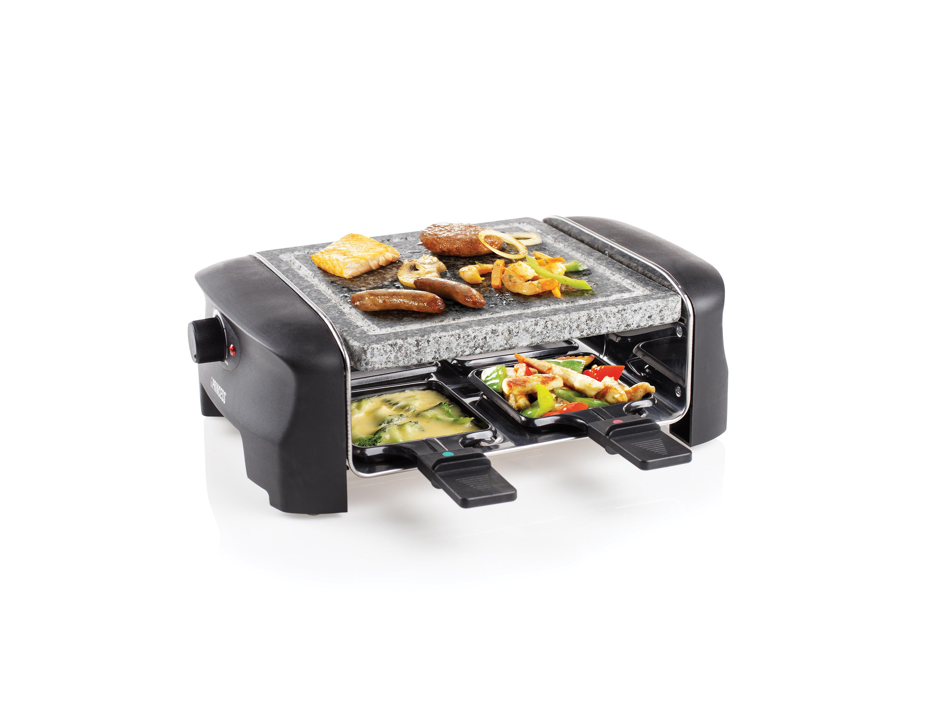 Princess 01.162810.01.001 Raclette 4 Stone Grill Party 33 x 21 x 11,20 ...