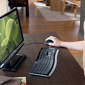 Microsoft Comfort Curve Keyboard 3000 - Clavier filaire AZERTY: Amazon ...