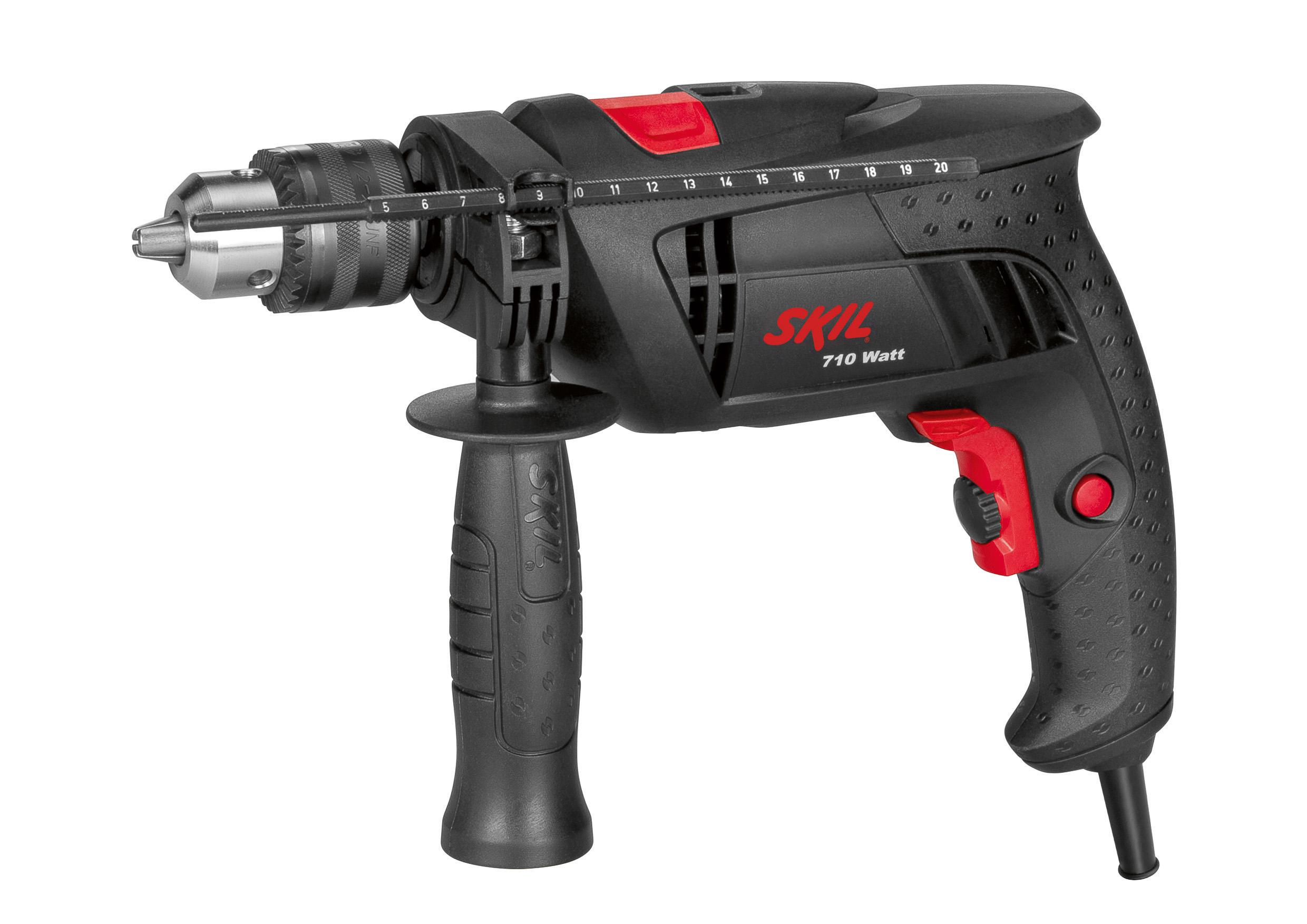 Skil 6271AA Perceuse à Percussion avec Mandrin a Clé - 710W, Variateur ...