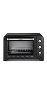 Moulinex OX485810 Four Optimo Noir 39 L Chaleur Tournante Tourne Broche ...