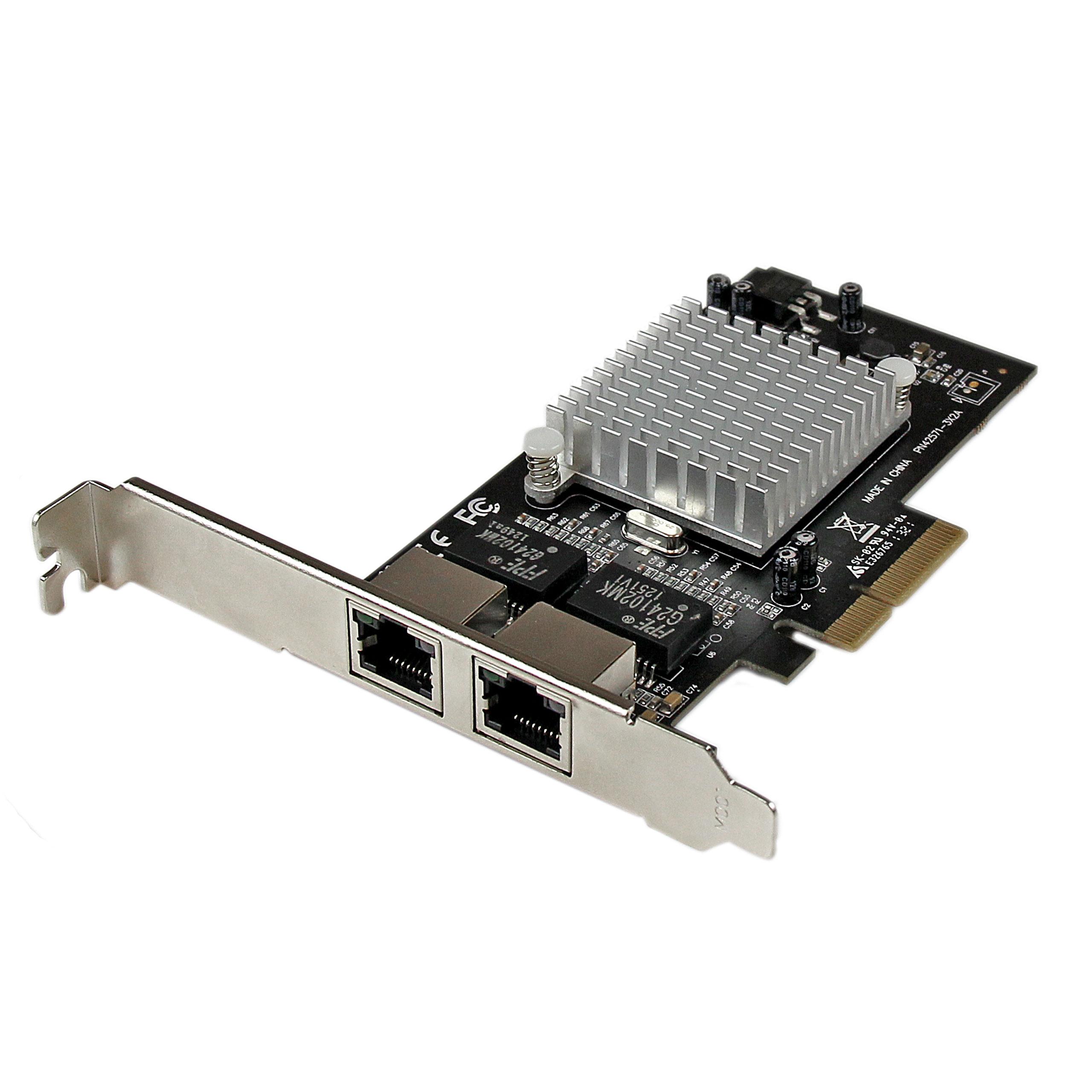 StarTech.com Carte Réseau PCI Express 2 Ports Gigabit Ethernet 10/100/1000 avec Chipset Intel ...