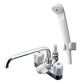 Amazon | TOTO 浴室用水栓 台付き 2ハンドル混合栓 一時止水あり TMS27C | DIY・工具・ガーデン