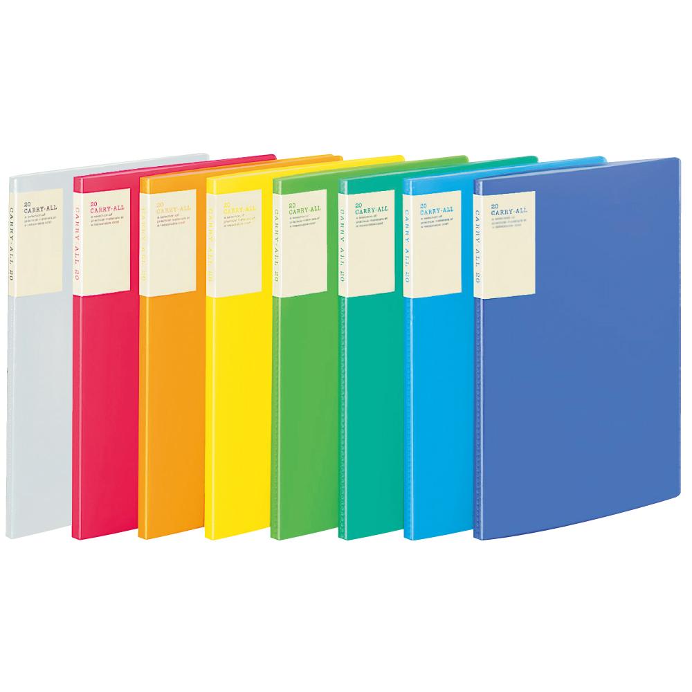 Amazon.co.jp： コクヨ ファイル クリアファイル キャリーオール 固定式 背ポケット A4 40ポケット 透明 ラ-5003T ...