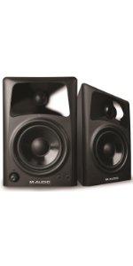Amazon.co.jp: M-Audio AV42 | 20-Watt Compact Studio Monitor Speakers ...