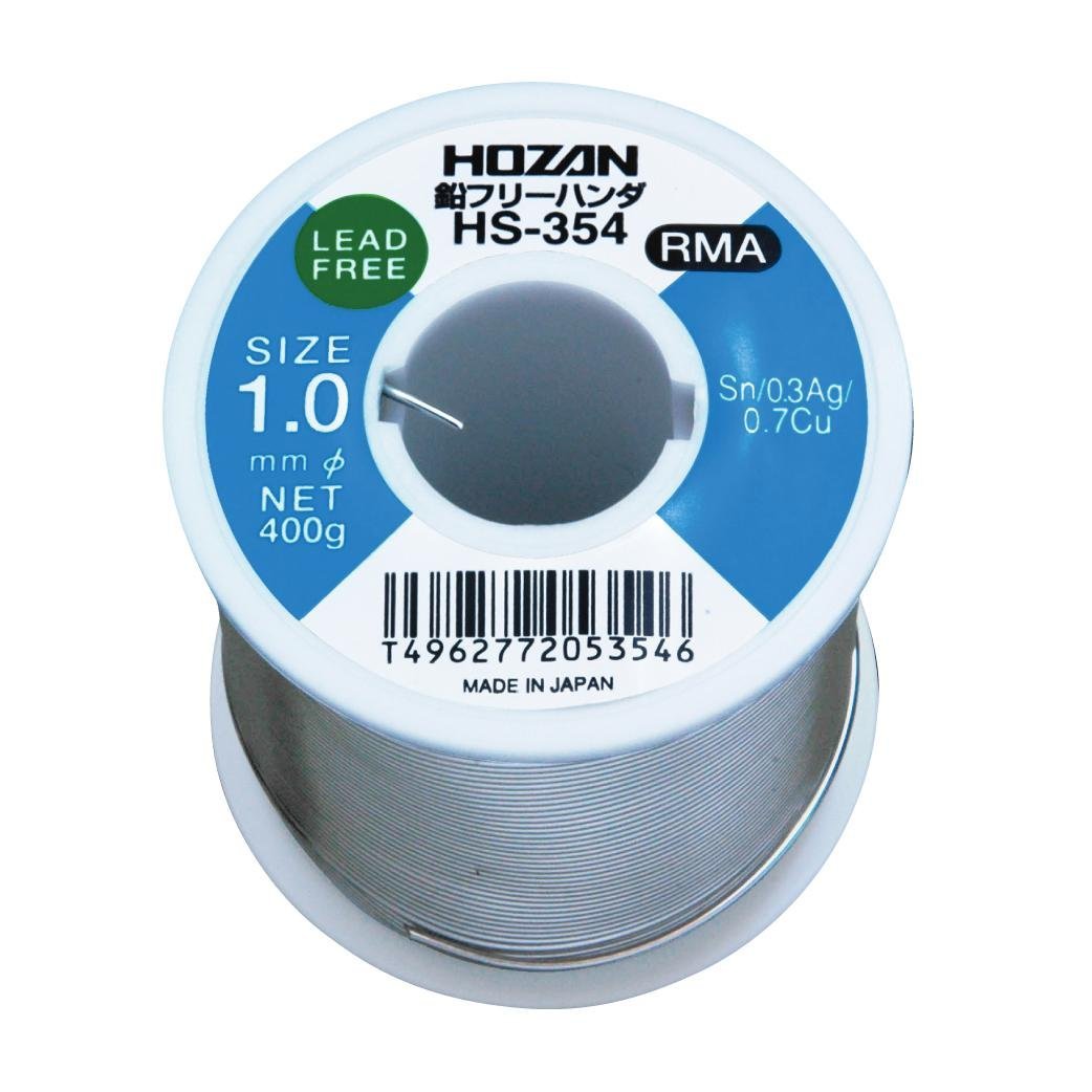 Amazon | ホーザン(HOZAN) 鉛フリーハンダ 鉛フリー半田 Sn-0.3Ag-0.7Cu 鉛フリー半田 重量400g HS-354 | DIY・工具・ガーデン