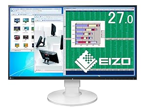Amazon | EIZO FlexScan 23.8インチ ディスプレイ モニター (フルHD/IPSパネル/ノングレア/ホワイト/5年間保証&無輝点保証) EV2451-RWT ...