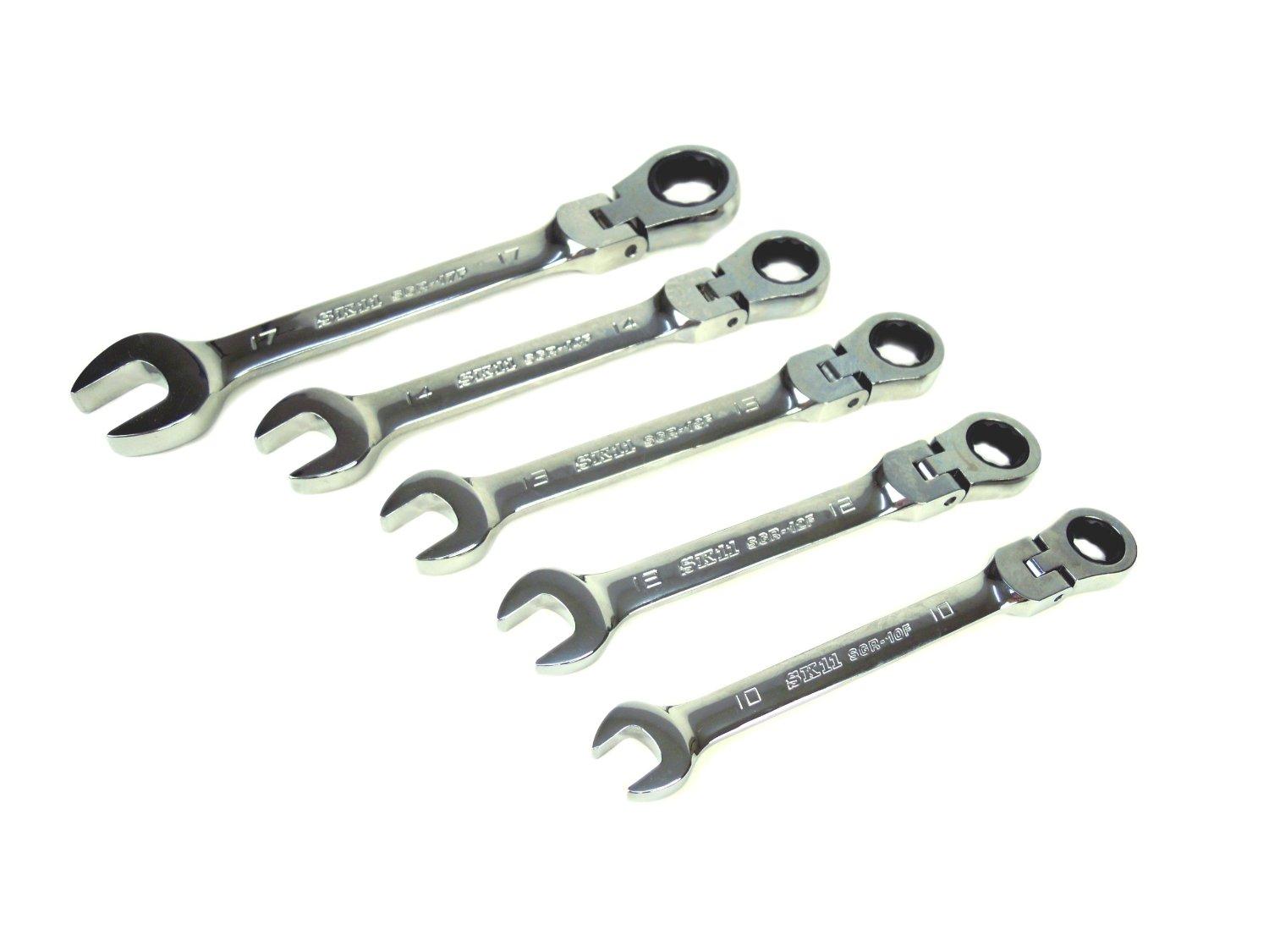 Amazon | SK11 フレックスラチェットレンチセット 10~17mm SGR-F5SET | ラチェットレンチ