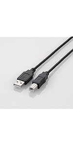 Amazon | エレコム USBケーブル USB2.0 A-Bタイプ 2m ブラック U2C-BN20BK | ELECOM(エレコム) | パソコン・周辺機器 通販