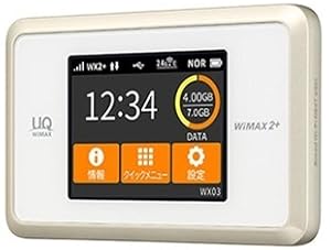 Amazon | WIMAX 2+ Speed Wi-Fi NEXT WX03 【NAD33SWU】ホワイトゴールド | WX03 | モバイルルーター 通販