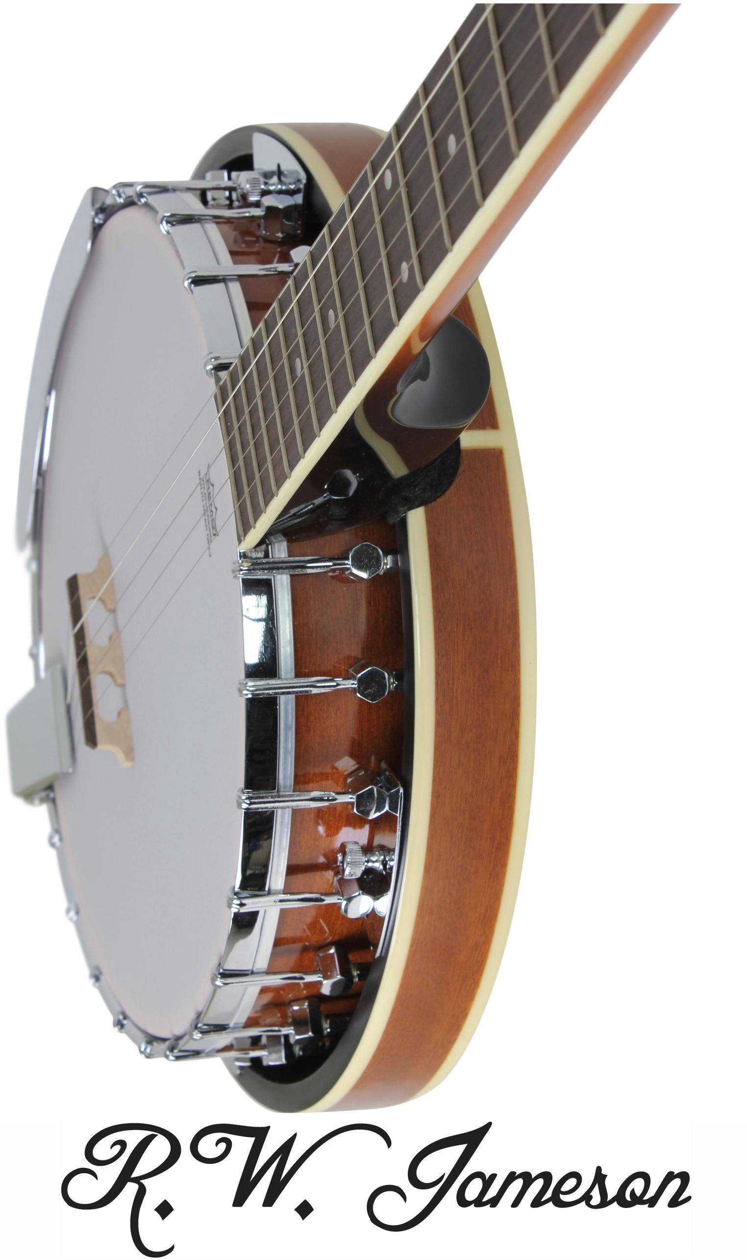 Jameson Guitars BJ05RHBANJO 5-String Banjo 24 Bracket with Closed Solid ...