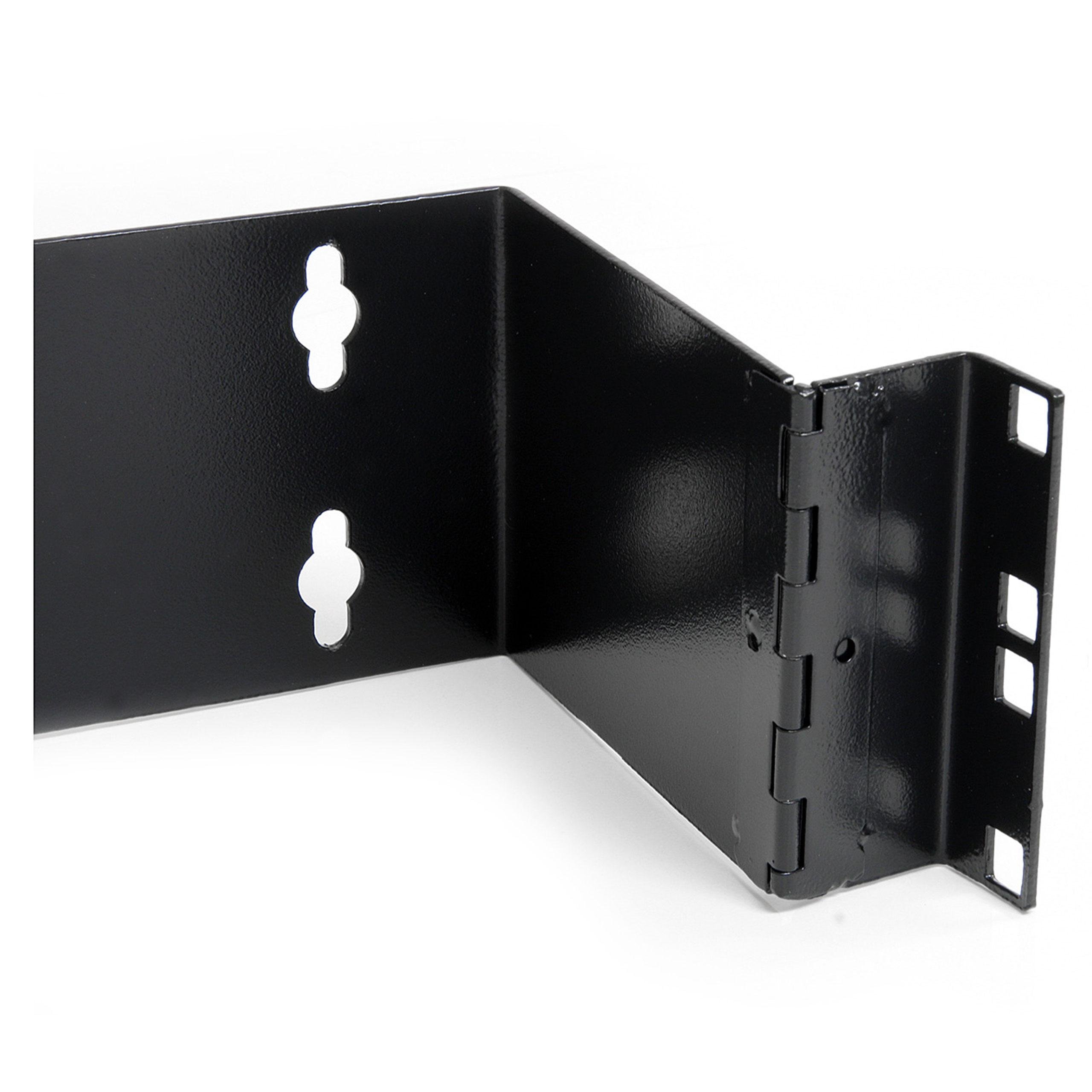 StarTech.com 2U Hinged Wall Mount Patch Panel Bracket - 6 inch Deep ...