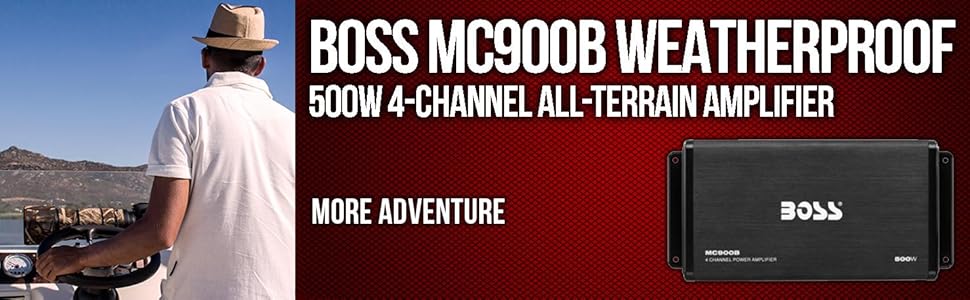 BOSS Audio MC900B Bluetooth Enabled All-Terrain Utility Amplifier ...