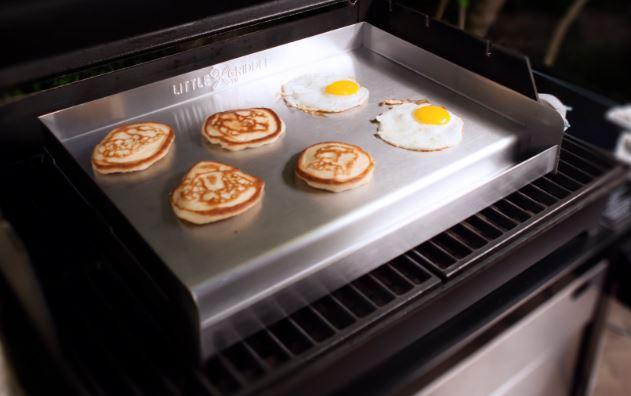 Little Griddle SQ180 Universal Griddle for BBQ Grills, Stainless ...