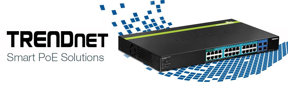 TRENDnet 28-Port Gigabit Web Smart PoE and Switch(TPE-2840WS) : Amazon ...