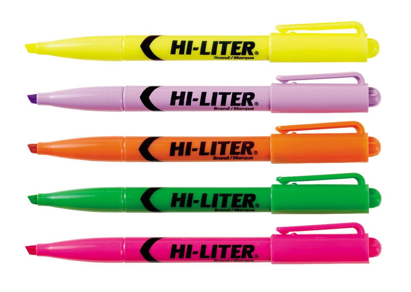 HI-LITER Desk Style, Fluorescent Yellow, Box of 12 (24000): Amazon.ca ...
