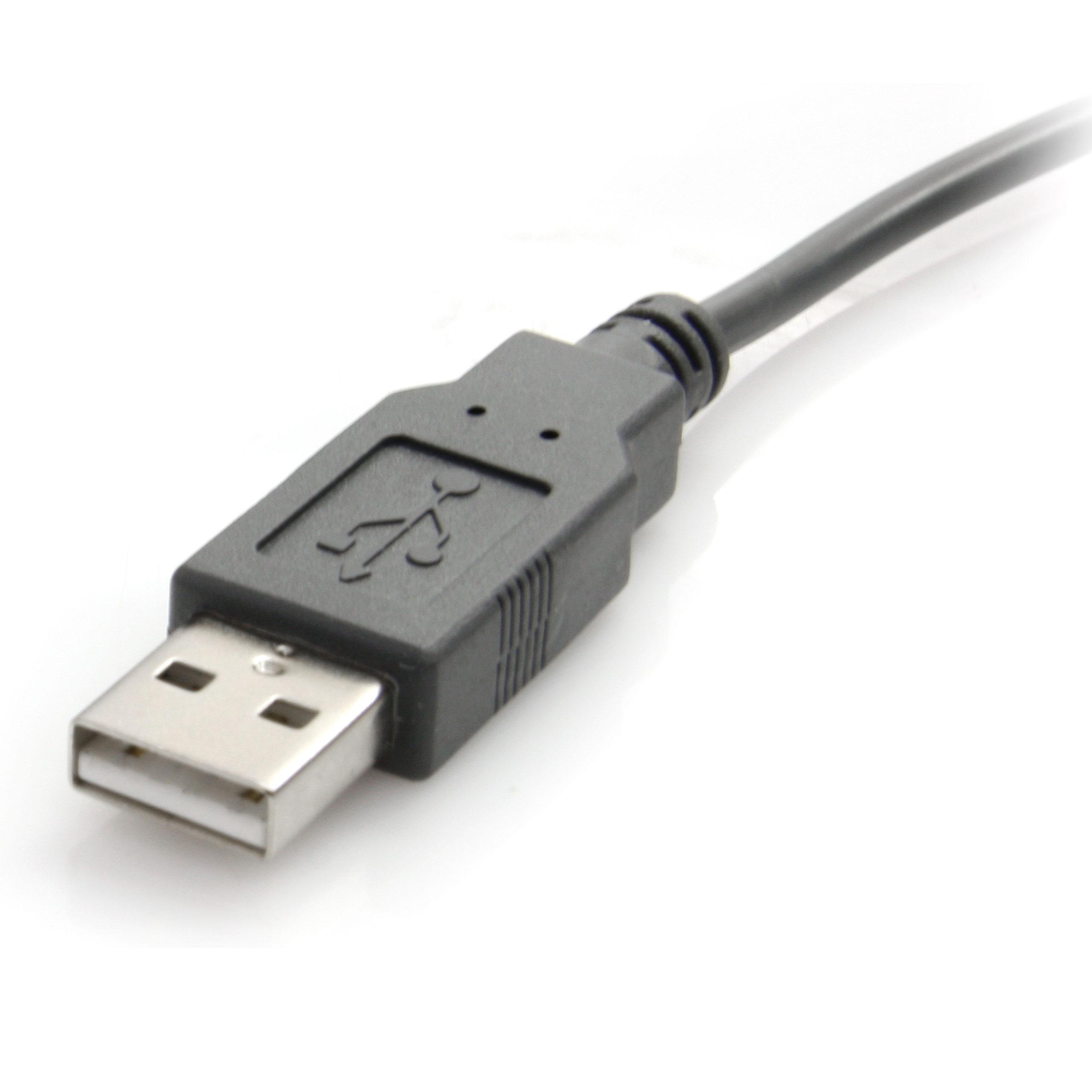 StarTech.com USB to Serial Adapter - 3 ft / 1m - with DB9 to DB25 Pin ...