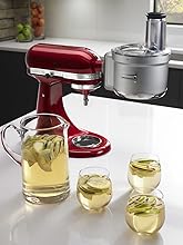 KitchenAid KSM2FPA Food Processor Attachment with Commercial Style Dicing Kit, Silver : Amazon ...