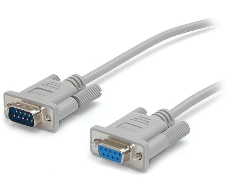 StarTech.com 15 ft Straight Through Serial Cable - - DB-9 (M) - DB-9 (F ...