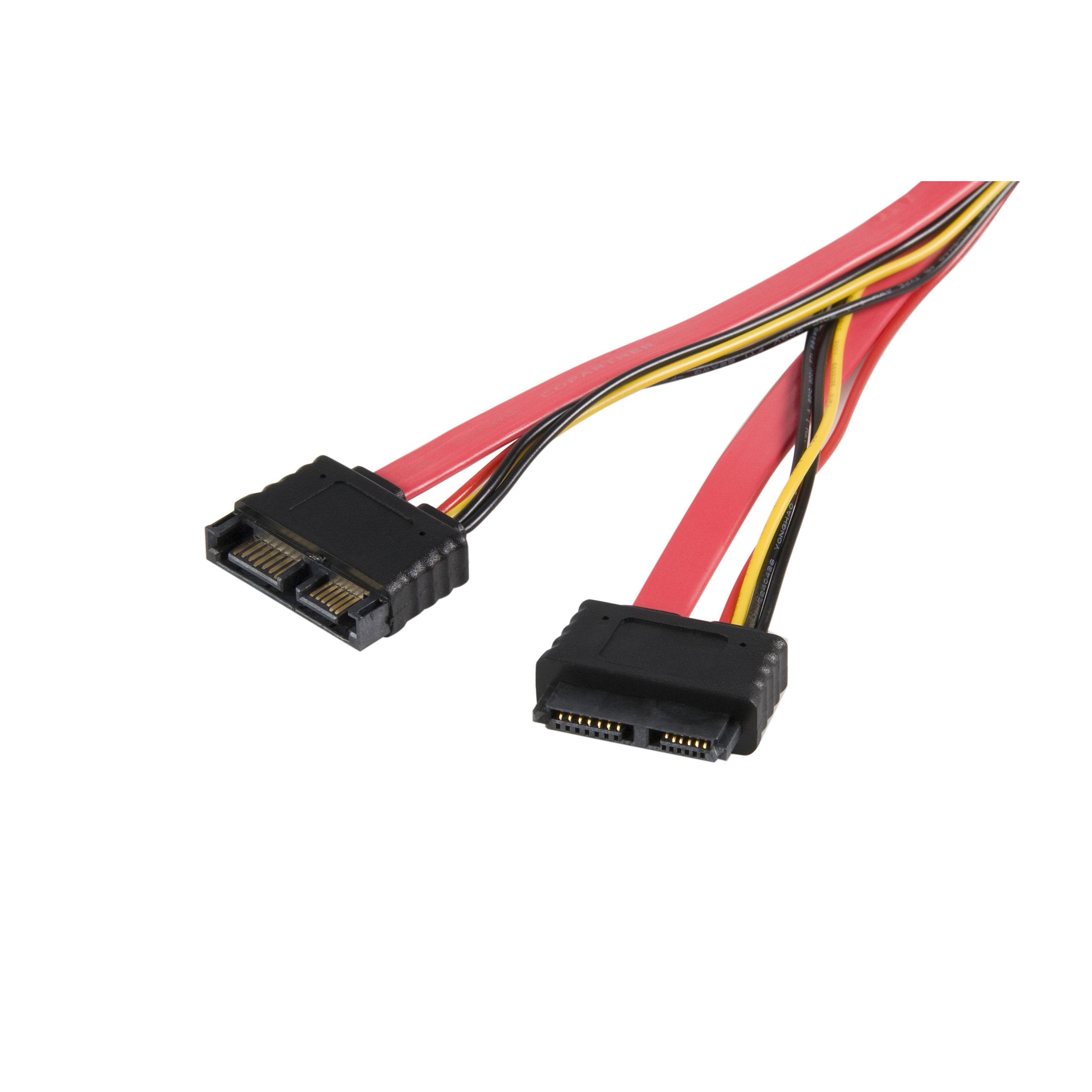 StarTech.com Slimline SATA Extension Cable - SATA Extension Cable ...