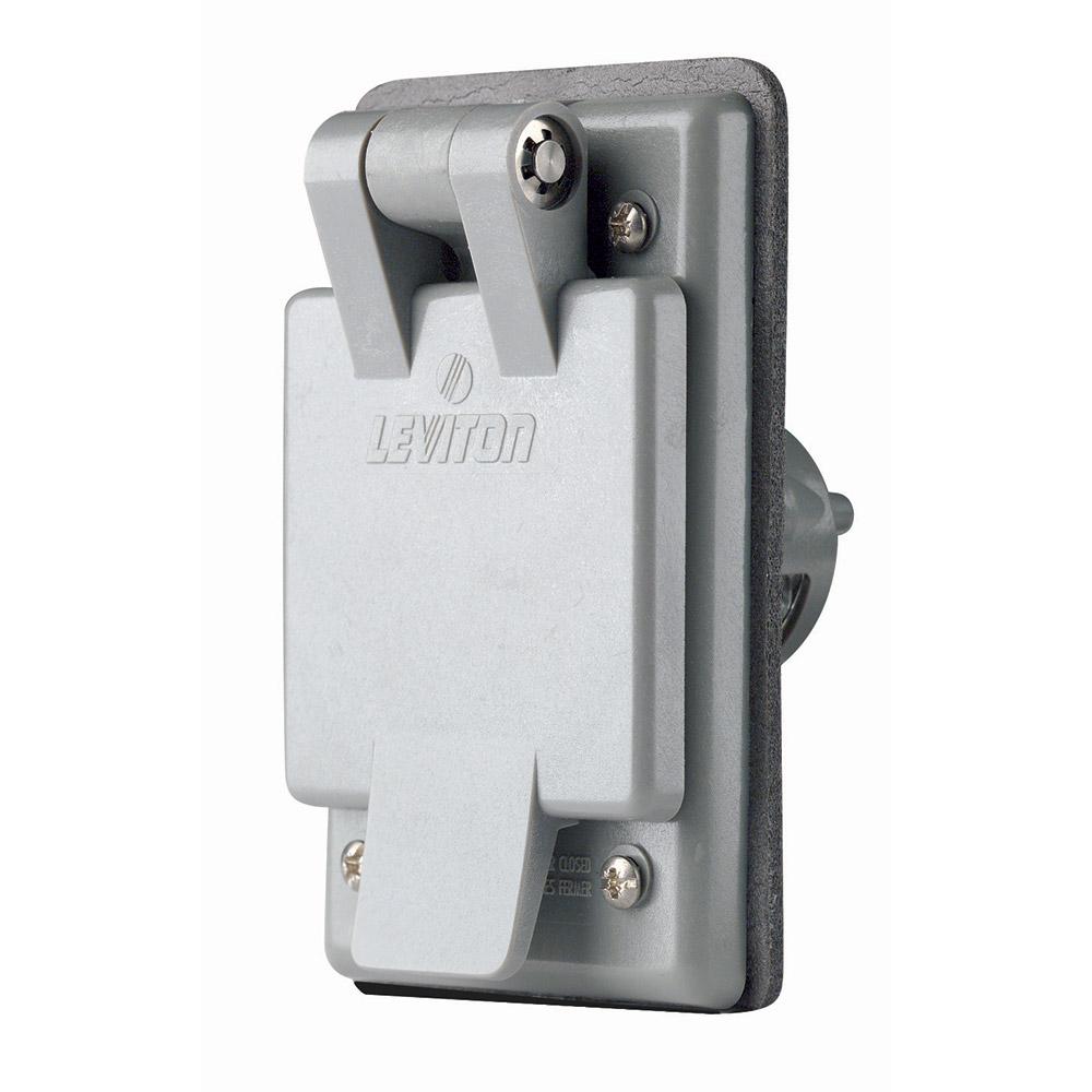 Leviton 5278-CWP 15 Amp, 125 Volt, Power Inlet Receptacle, Straight ...
