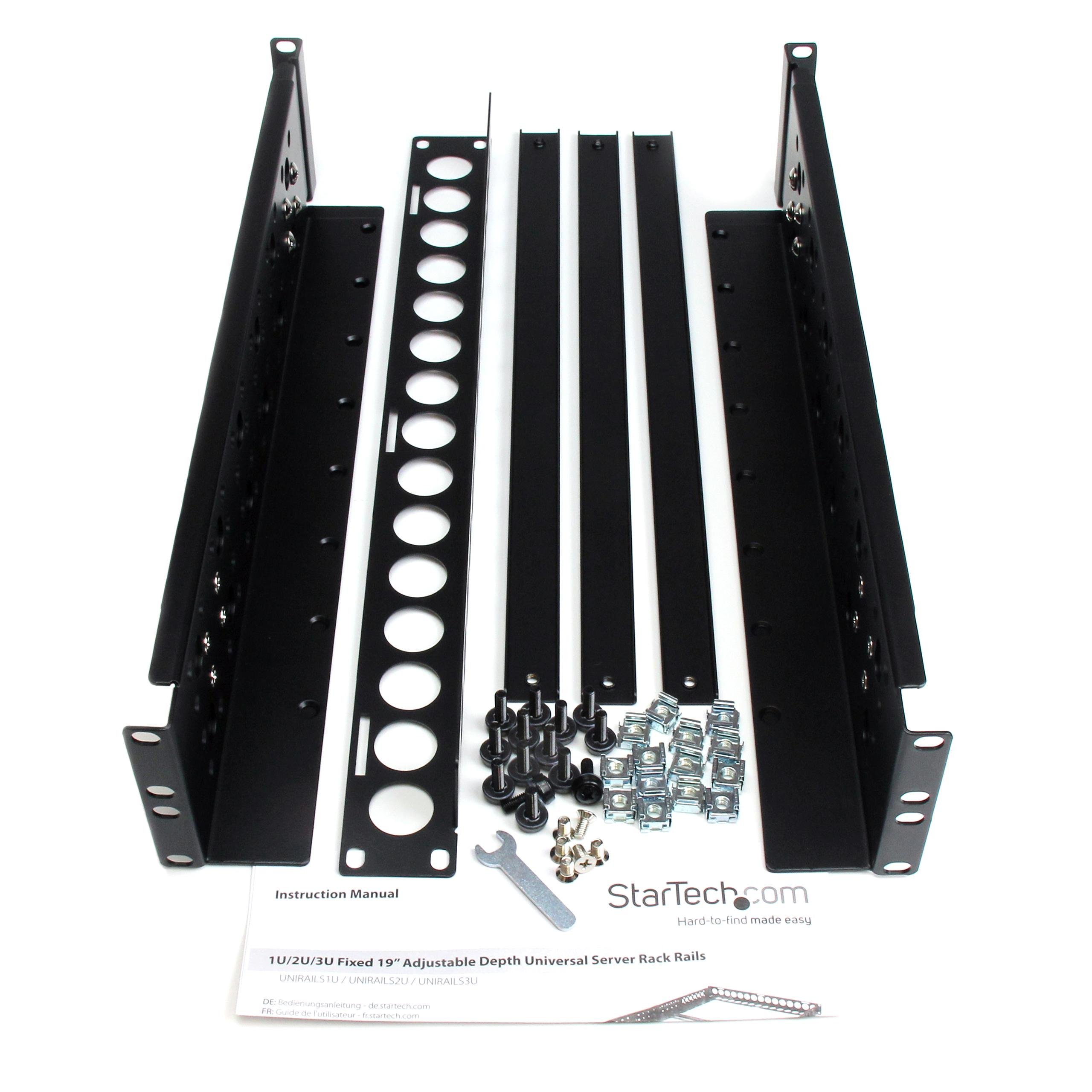 2U Universal Rack Mount Rails For 19in Server Rack Enclosure Or 2U Universal Rack Mount Rails For 19in Server Rack Enclosure Or