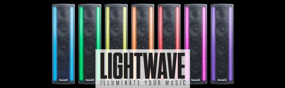 Numark Lightwave DJ Speaker with Beat Sync'd Led Lights : Amazon.ca ...