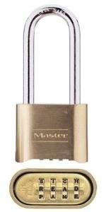 Master Lock 140D Solid Brass Keyed Different Padlock with 1-9/16-Inch Wide Body, 7/8-Inch ...