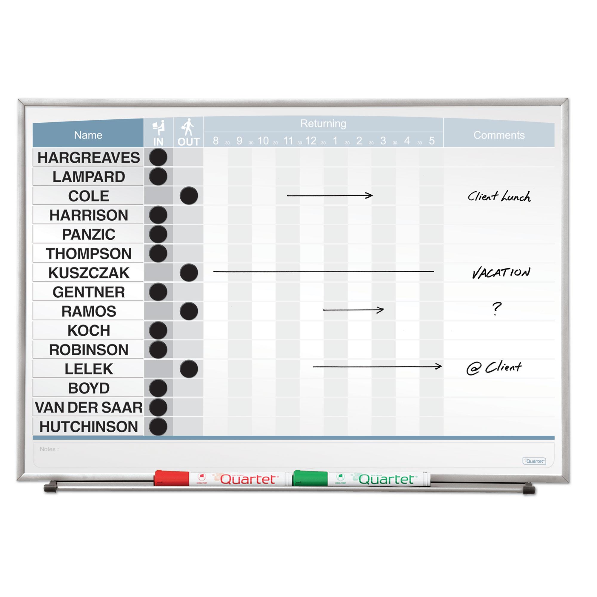 Quartet Matrix Magnetic in Out Board, 16 x 23 Inches, White (33704 ...