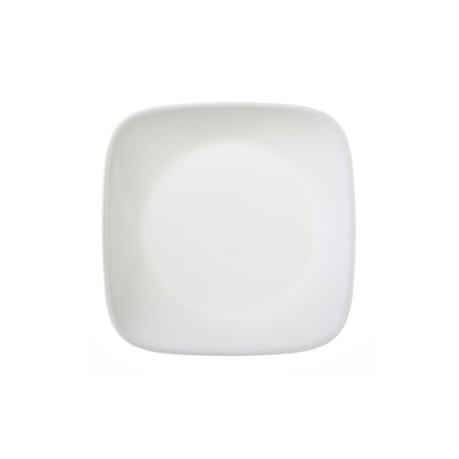 Corelle Square 16-Piece Dinnerware Set, Pure White, Service for 4 ...