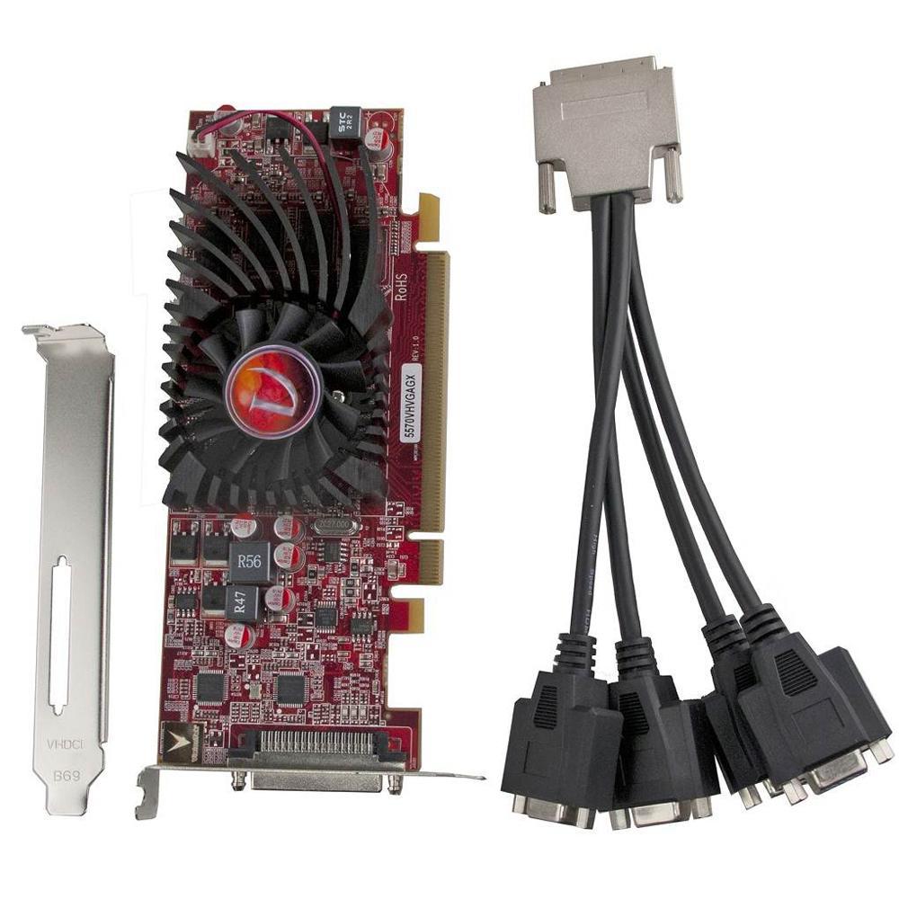 VisionTek Radeon 5570 SFF 1GB DDR3 4M VHDCI VGA (4X VGA) Graphics Card ...