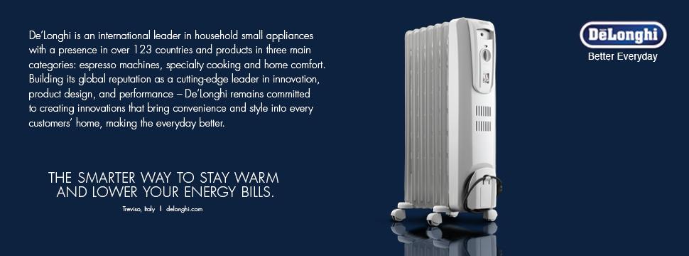Delonghi TRH0715CA 1500W Safe Heat Portable Oil-Filled Radiator: Amazon ...