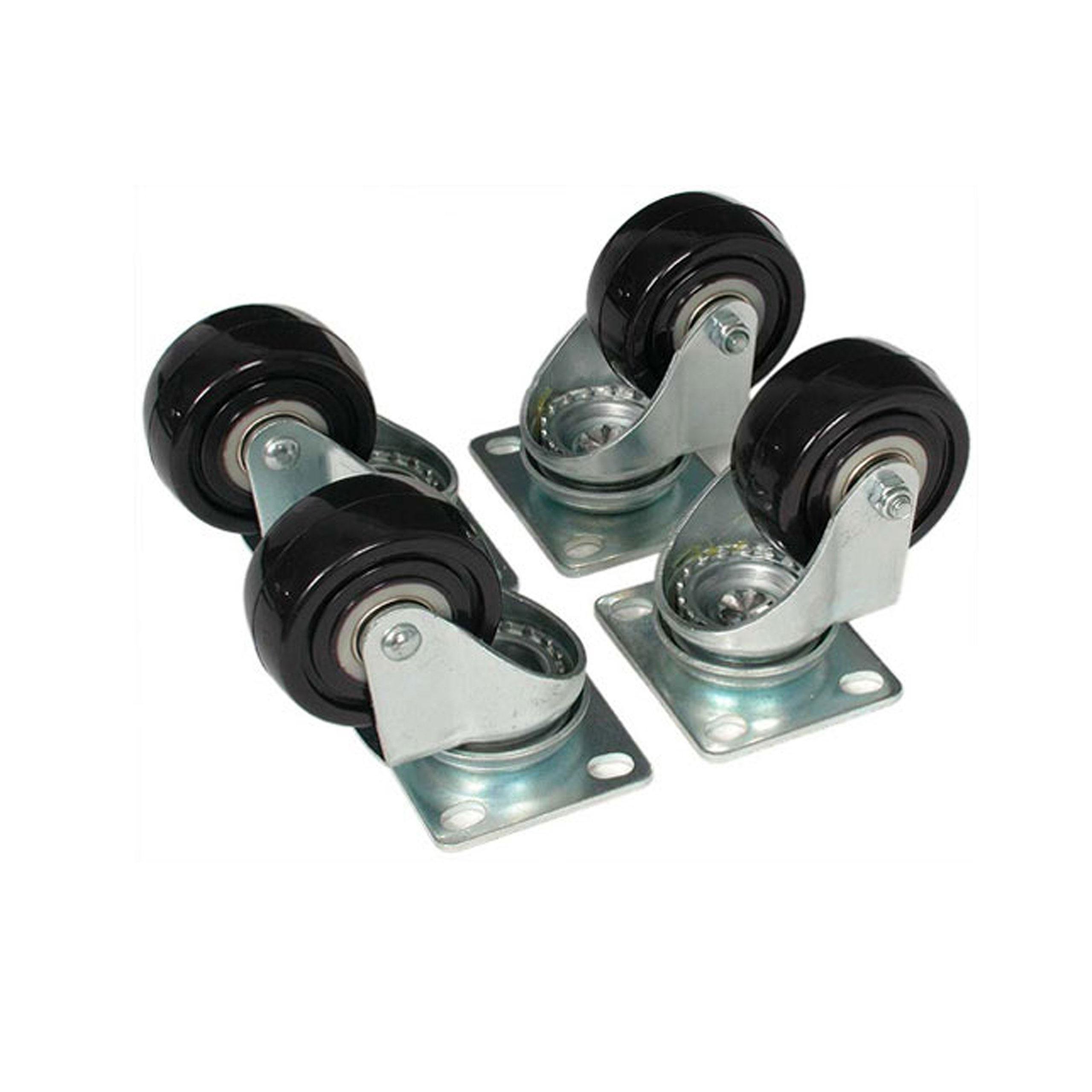 StarTech.com Caster Kit for Open Frame Rack - 4POSTRACK - Rack casters ...