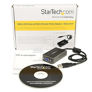 StarTech.com USB2VGAE2 USB to VGA Multi Monitor External Video Card ...
