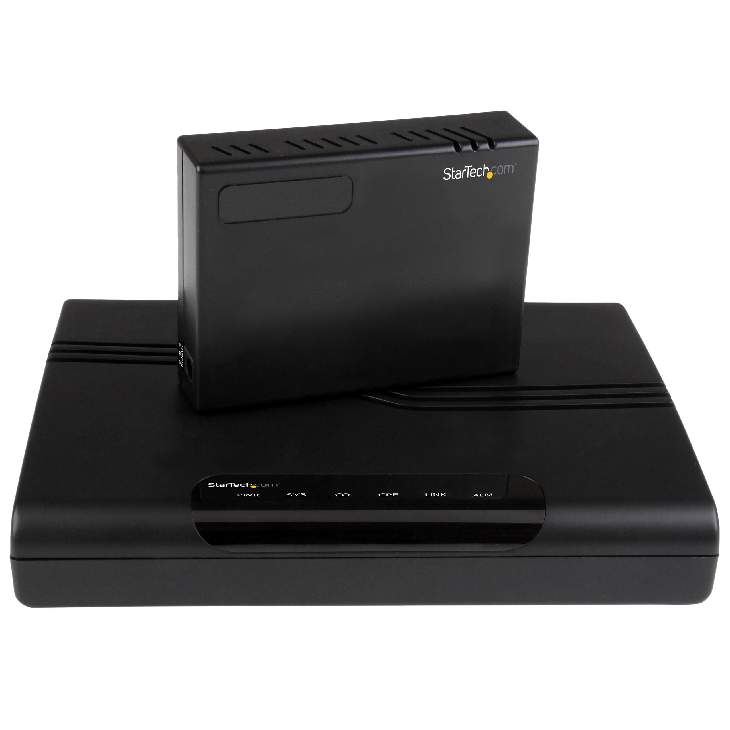 StarTech1 Port to 4 Port VDSL2 Ethernet Extender Kit Over Single-Pair ...