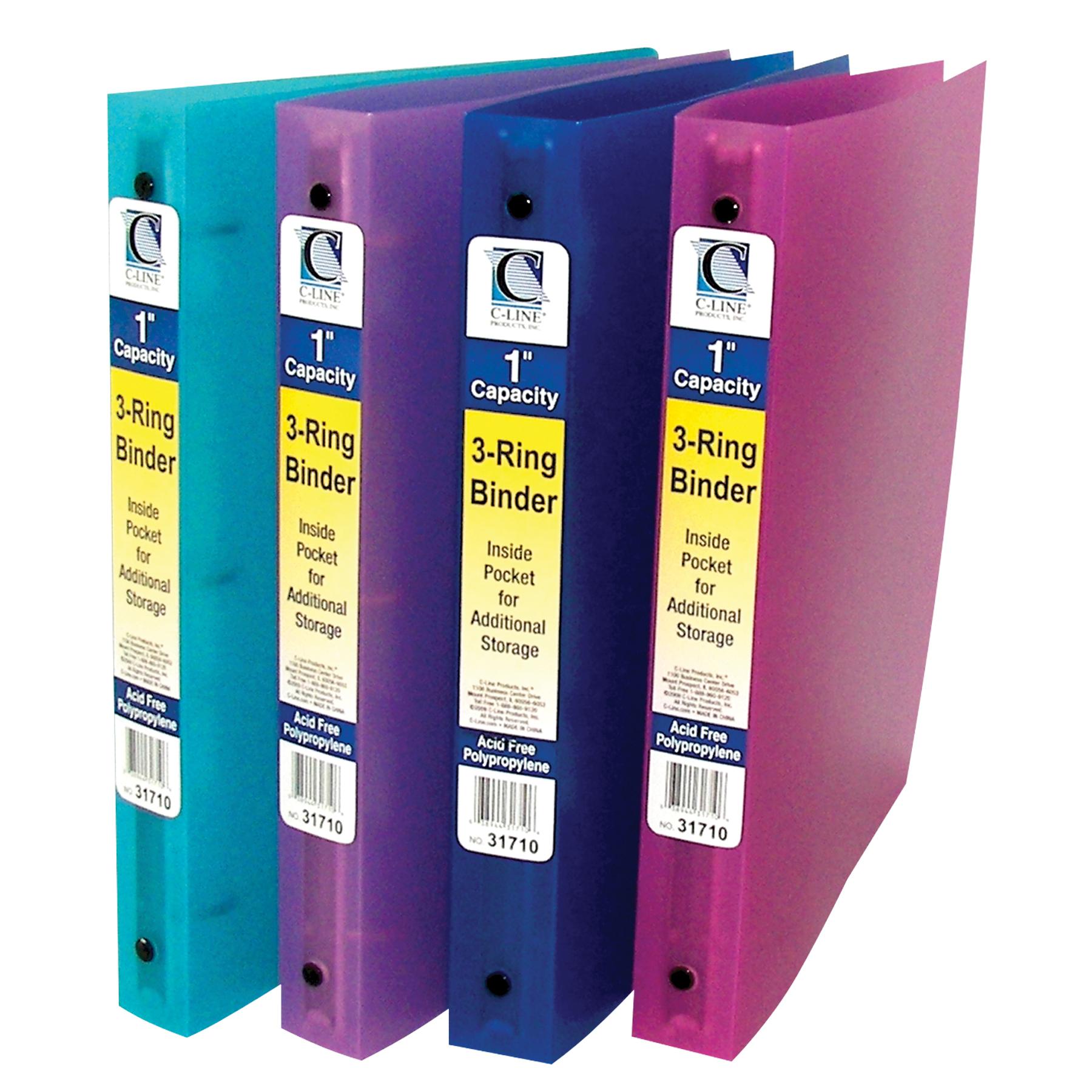C Line Self Adhesive Ring Binder Label Holders Top Load 1 3 4 X 2 3 4
