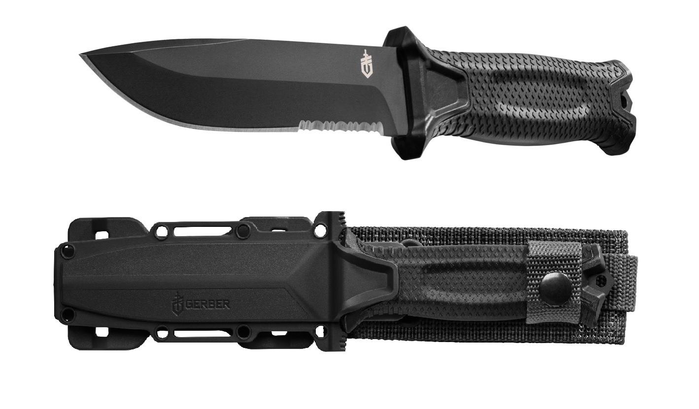 Gerber StrongArm Fixed Blade with Serrated Edge, Black: Amazon.ca: Tools & Home Improvement